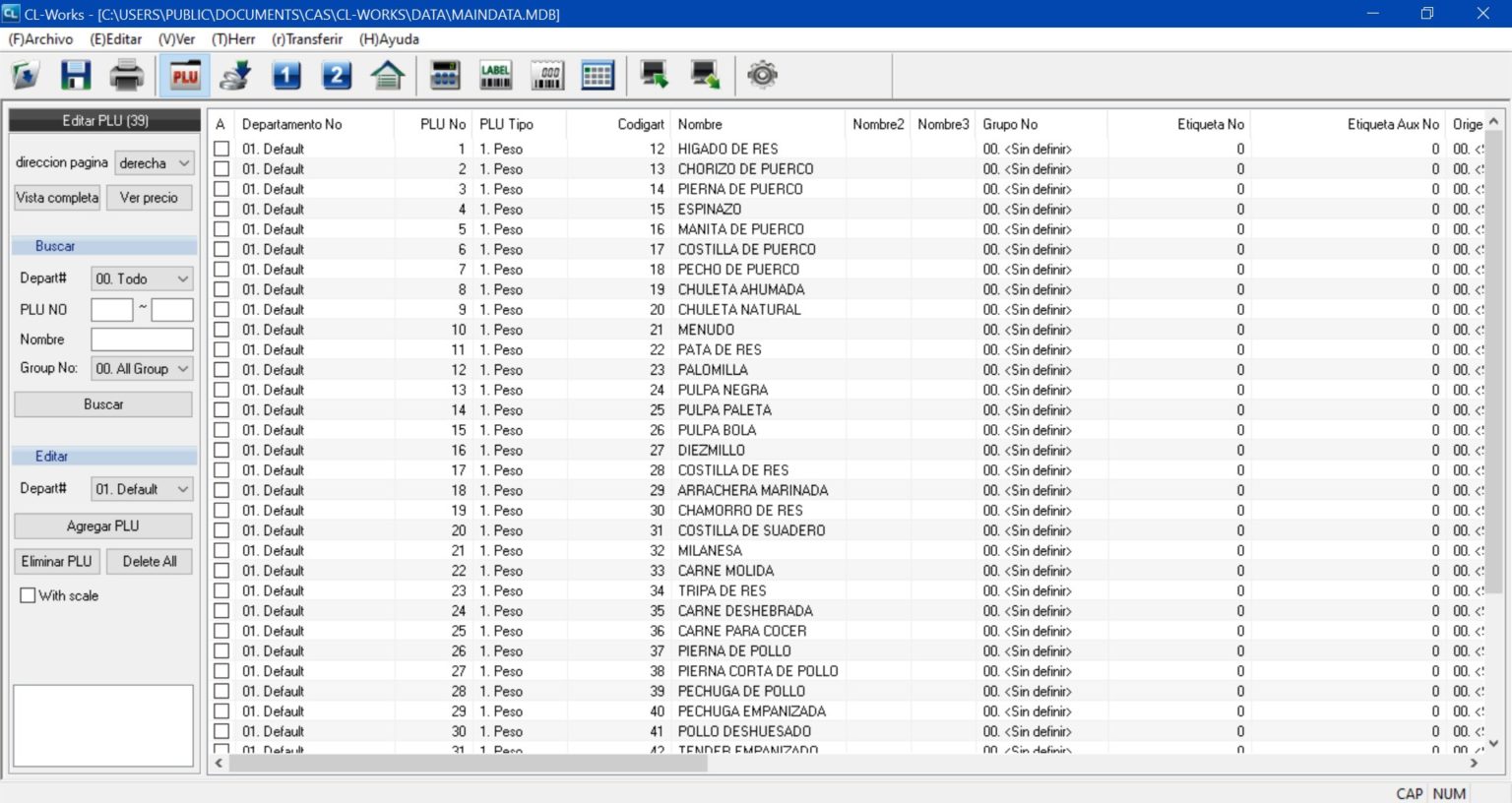 Programa CL-Works para Basculas Etiquetadoras - Varios Modelos — Spek ...